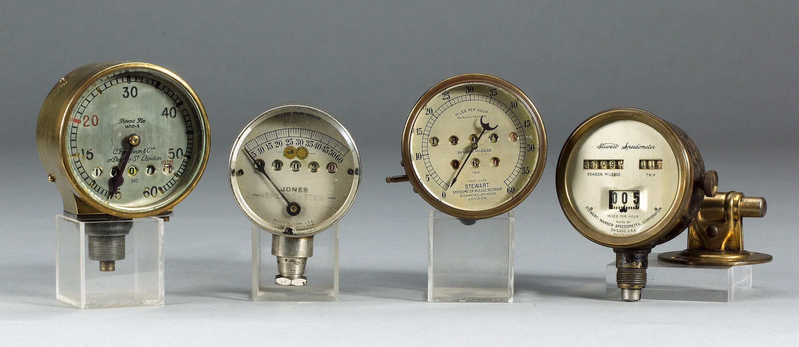 Bonhams Cars : Eleven assorted speedometers,