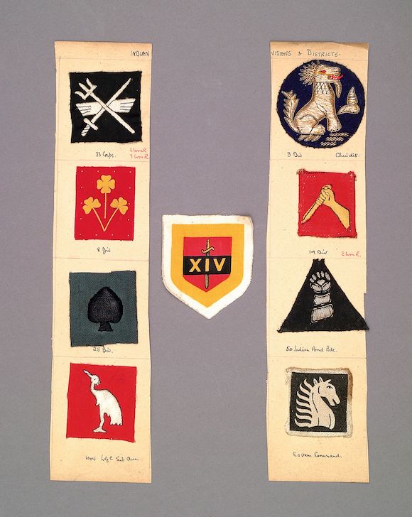 Bonhams : Indian Army Division signs