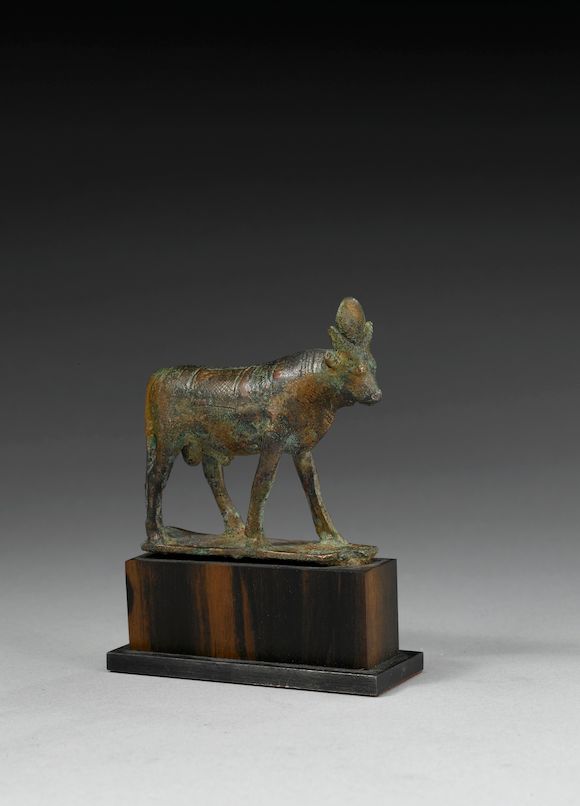 Bonhams : An Egyptian bronze apis bull