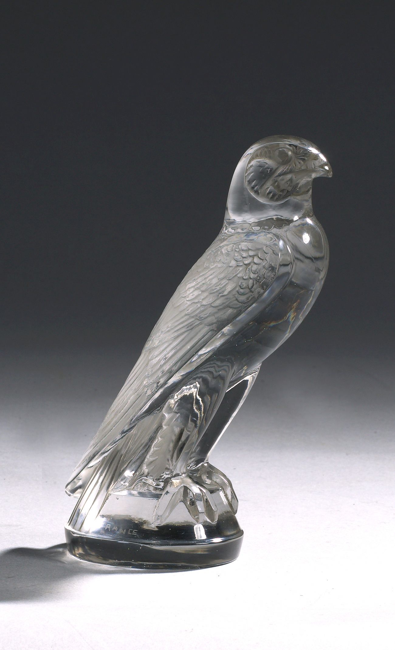 Bonhams Cars : A 'Faucon' glass mascot by René Lalique, model ...