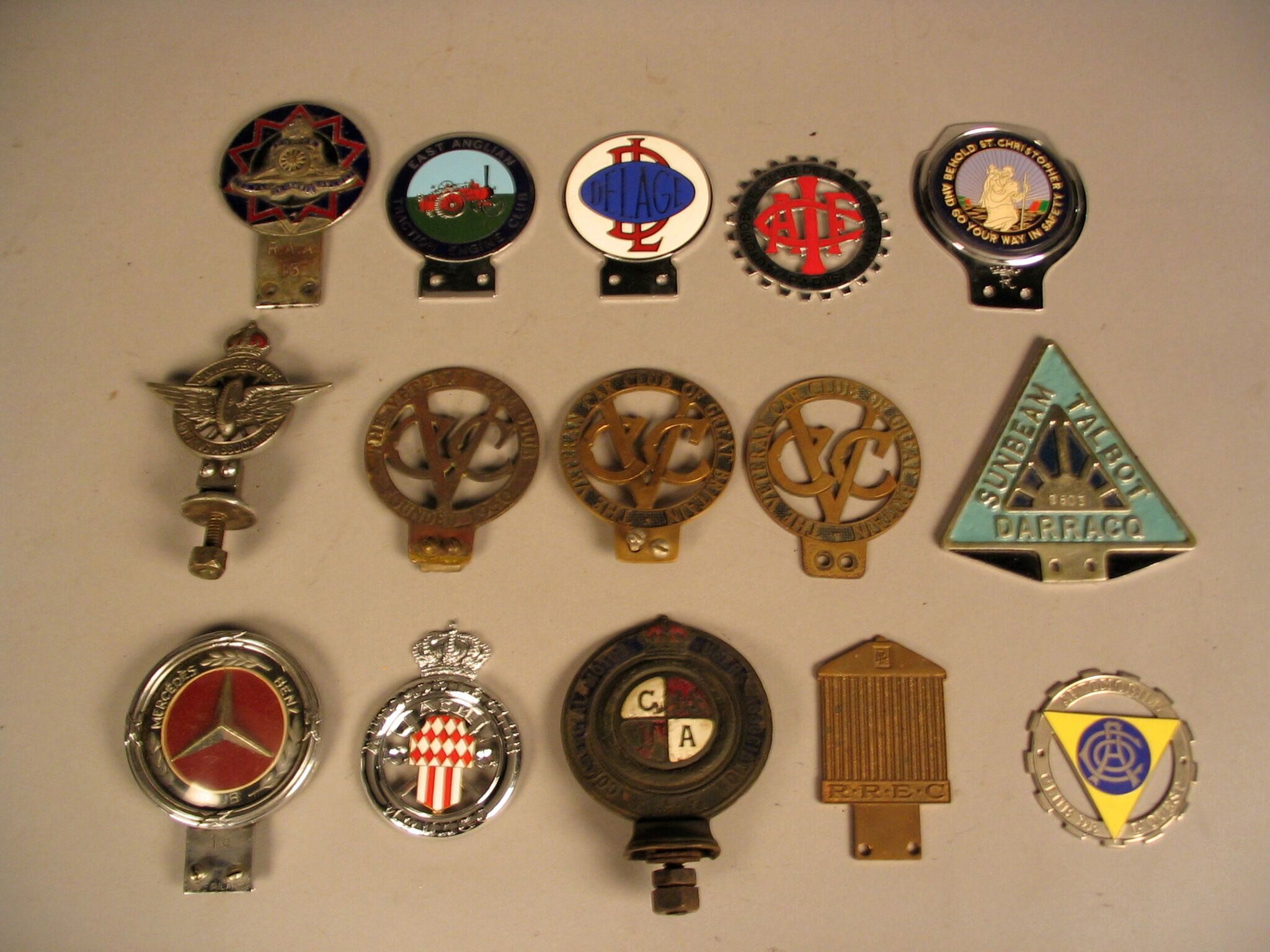 Bonhams Cars : A quantity of general motoring badges,