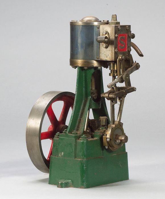 Bonhams Cars : A Stuart reversing vertical Number 5A model steam engine