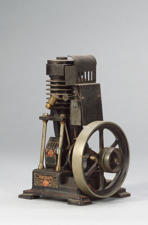 Bonhams Cars : A very rare vertical toy model vacuum engine by Ernst ...