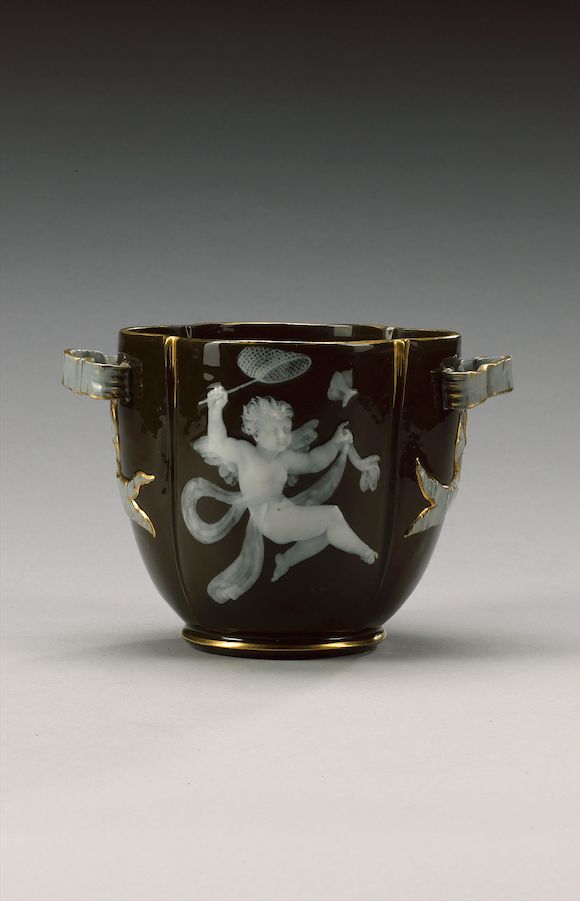 Bonhams : A George Jones pâte-sur-pâte small jardiniere, late 19th ...