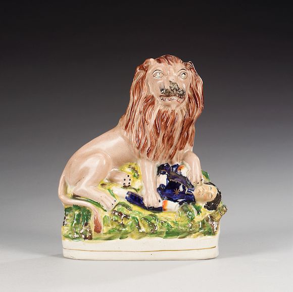 Bonhams : A group of Napoleon III and a lion, circa 1860,