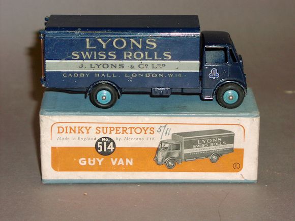 Bonhams : Dinky 514 Lyons Swiss Rolls Guy van