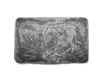 Bonhams : An early 19th Century Russian silver-gilt and niello snuff ...