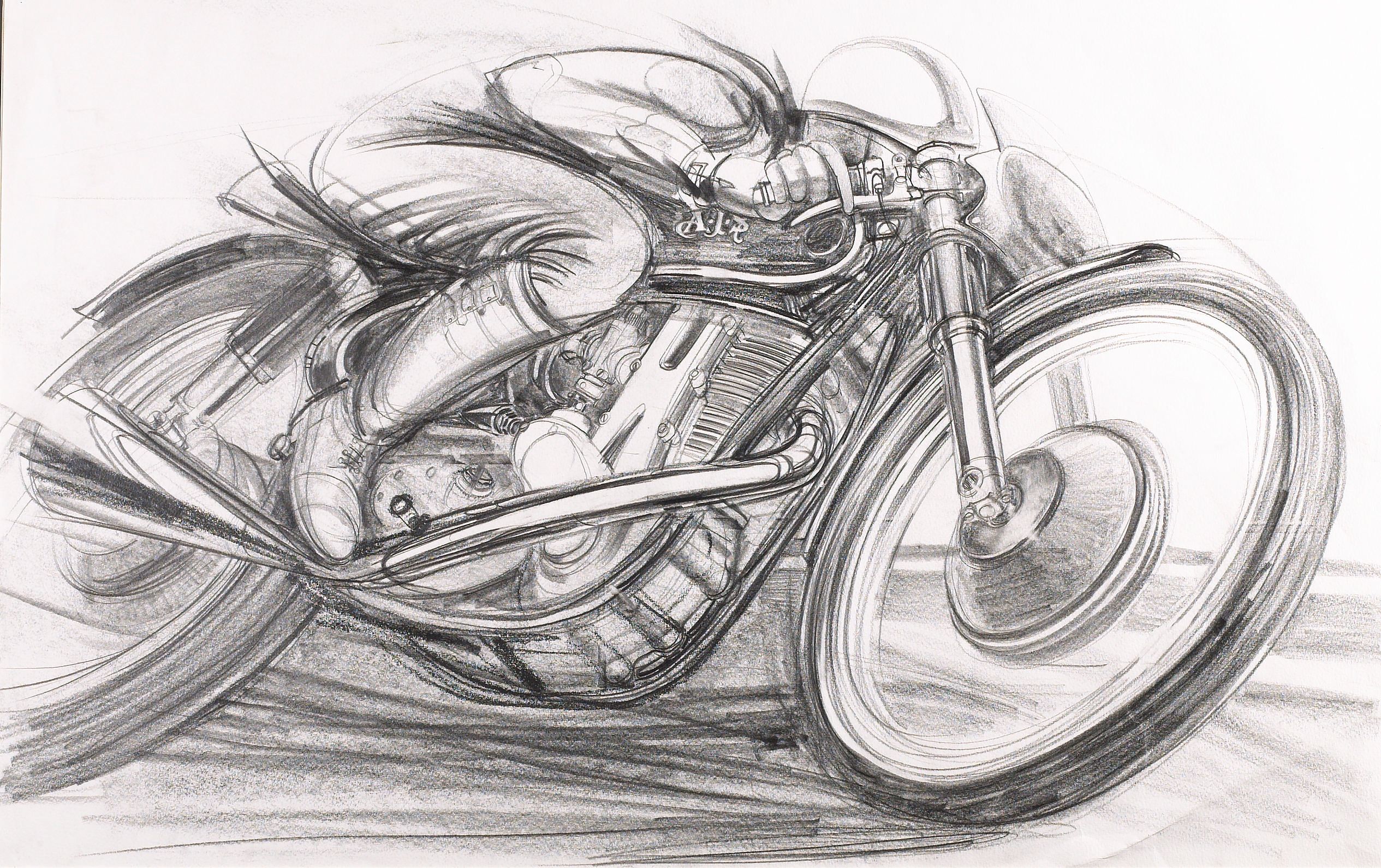 Bonhams Cars : Bob Freeman - AJS 7R at Speed,