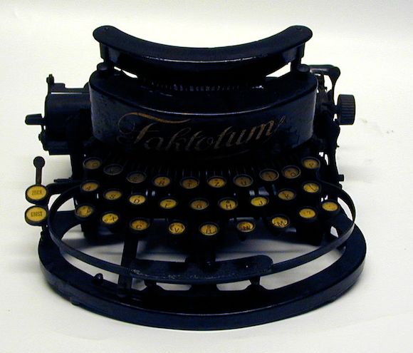 Bonhams : A Faktotum (Imperial model B) three row down-strike typewriter.