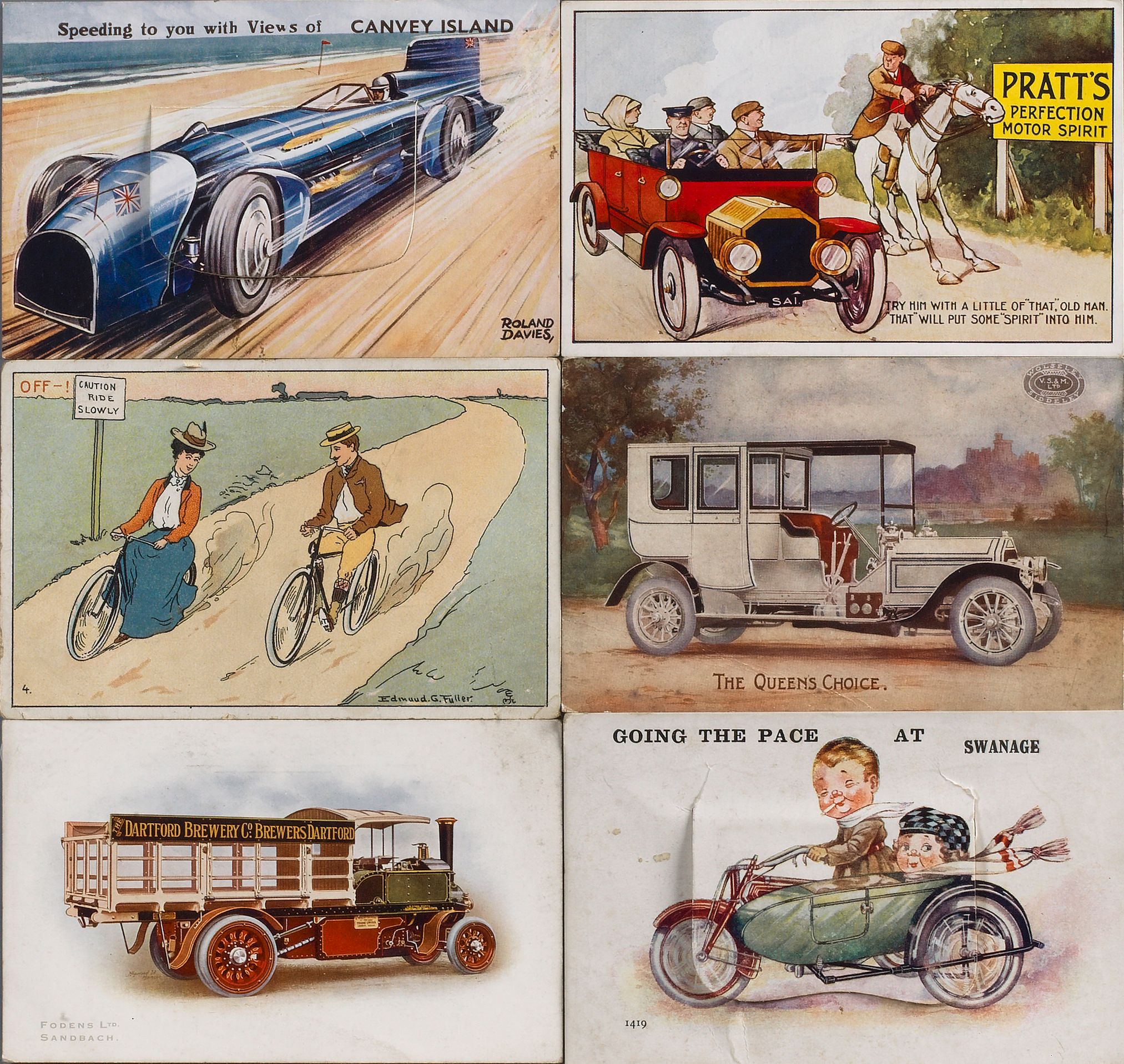 Bonhams Cars : A collection of 75 postcards,