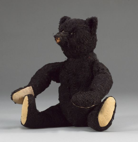 Bonhams : Rare black Steiff Teddy bear, German 1912 This bear was ...