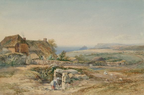 Bonhams : James George Philp (British, 1816-1885) At the Well, 13 x 19 ...