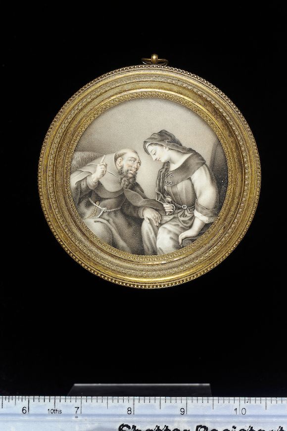 Bonhams : Carl Gustav Klingstedt, 'A Monk chastising a Nun'