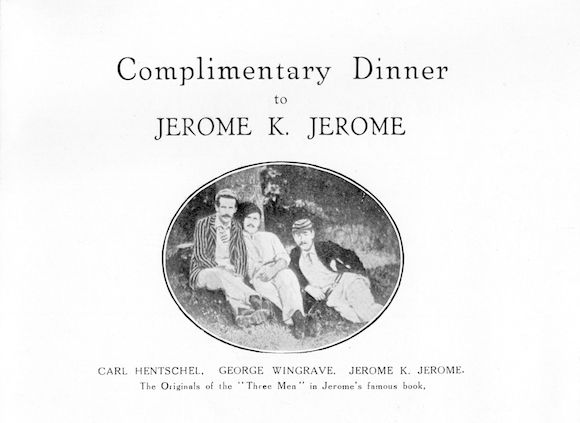 Bonhams : HENTSCHEL (CARL) – JEROME K. JEROME’S ‘HARRIS’