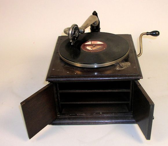 Bonhams : An HMV table top gramophone,