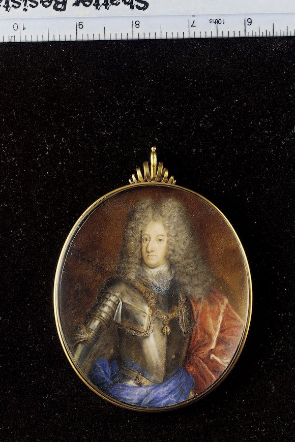 Bonhams : Austrian School, A Nobleman, wearing brass edged armour ...