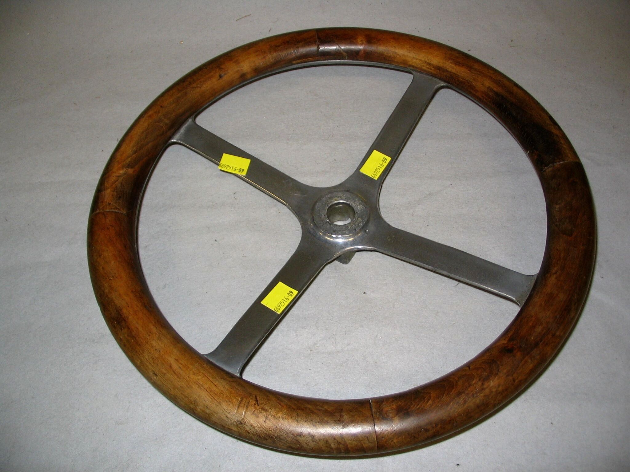 Bonhams Cars : An early steering wheel,