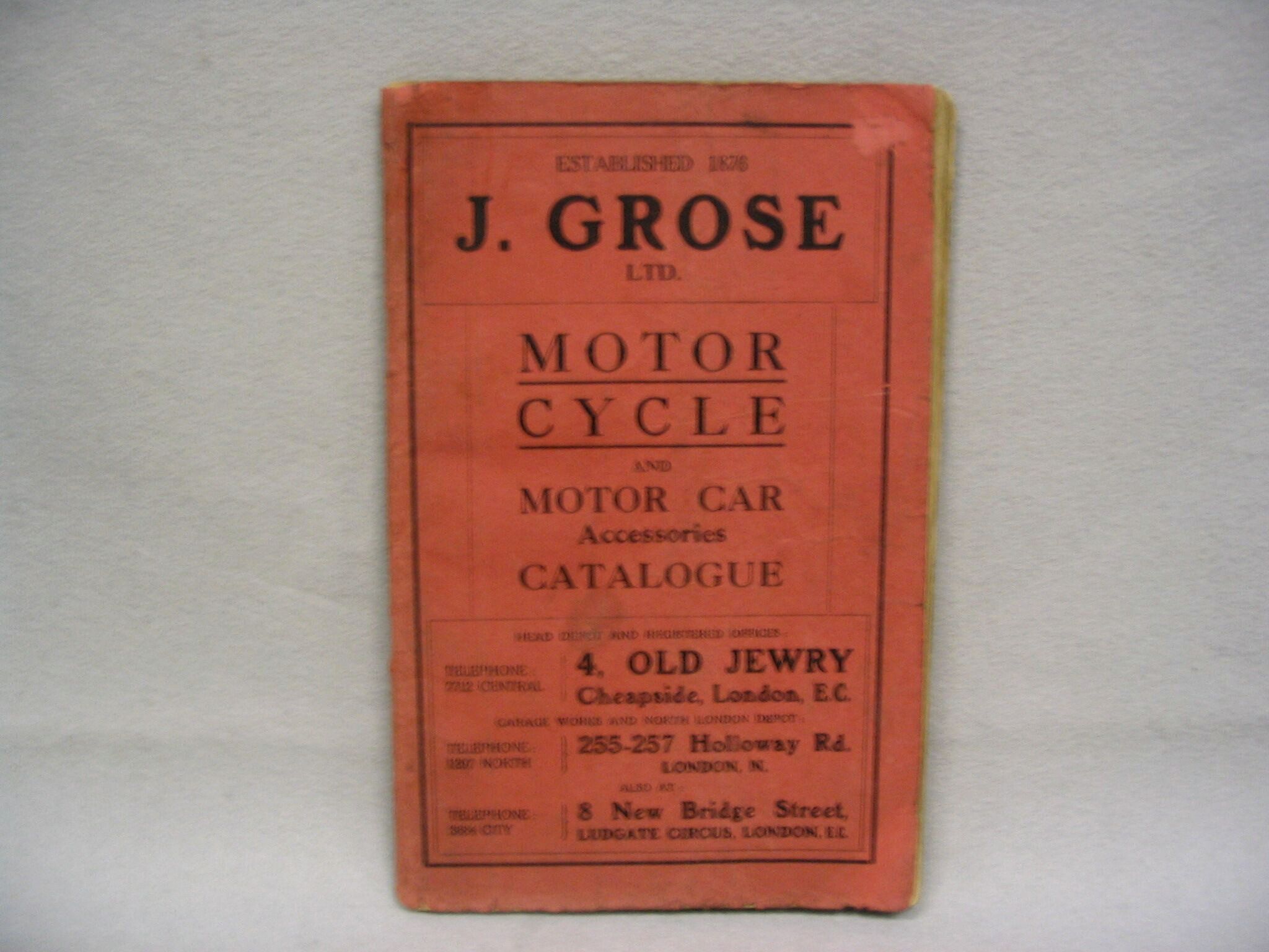 Bonhams Cars : A J Grose Ltd Motor Cycle & Motor Car accessories ...
