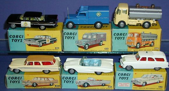 Bonhams : Corgi 460 ERF Cement tipper and five others