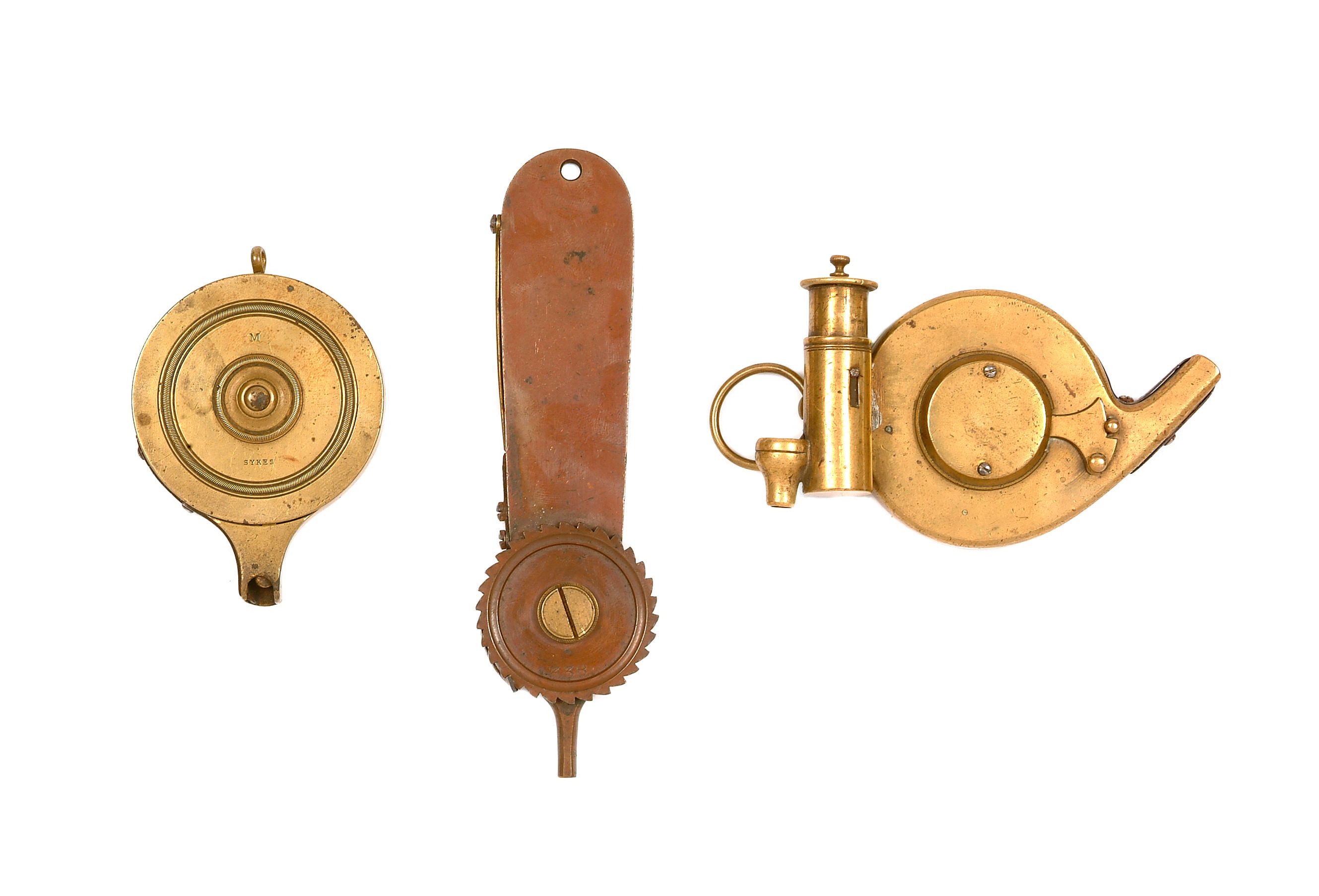 Circular Sykes percussion cap dispenser - auctions & price archive