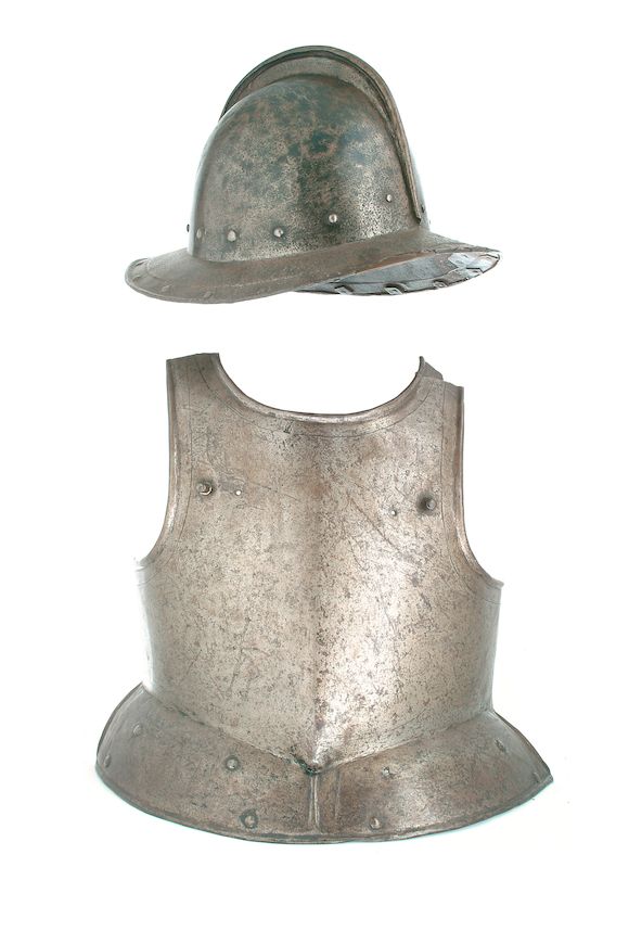 Bonhams : A Composite English Pikeman's Pot Helmet, Breast- And Back-Plate