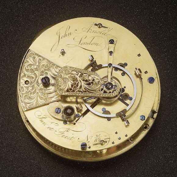 Bonhams : A fine and rare late 18th century pocket chronometer movement ...