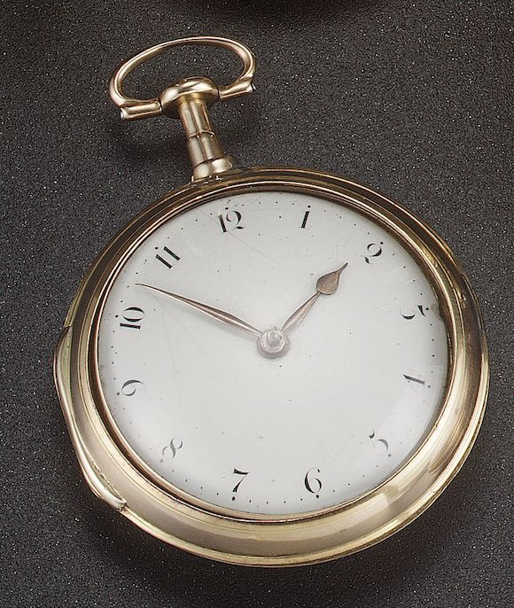 Bonhams : A late 18th century gold watch with early duplex escapement ...