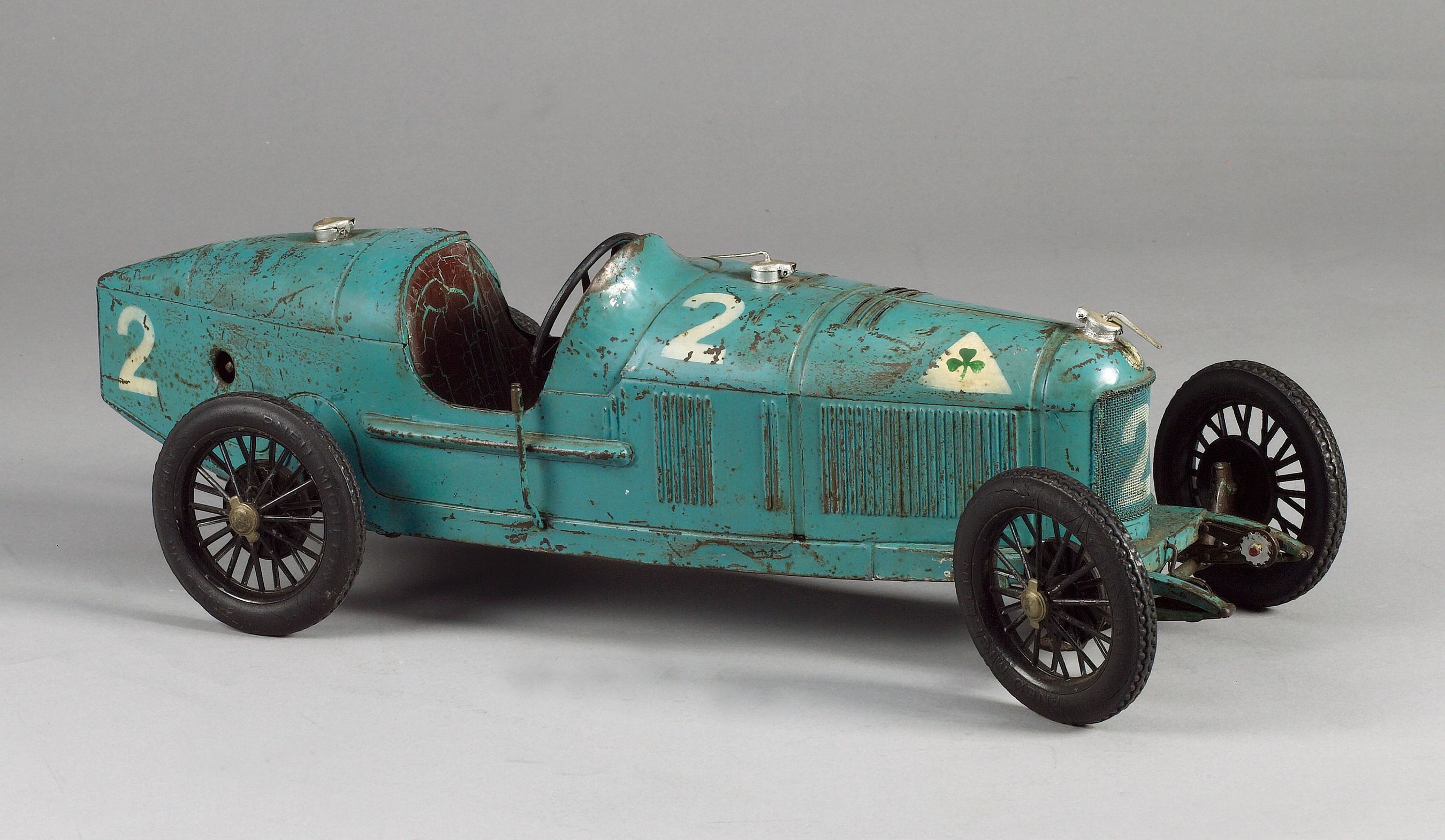 Bonhams Cars : A C I J P2 Alfa Romeo tinplate racing car, French, circa ...