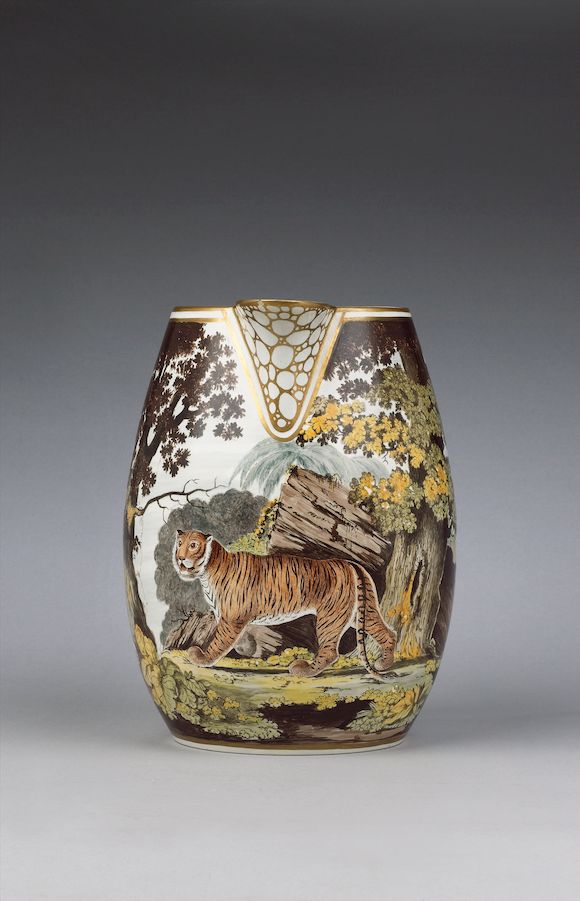 Bonhams : A highly important Cambrian Pottery jug by Thomas Pardoe ...