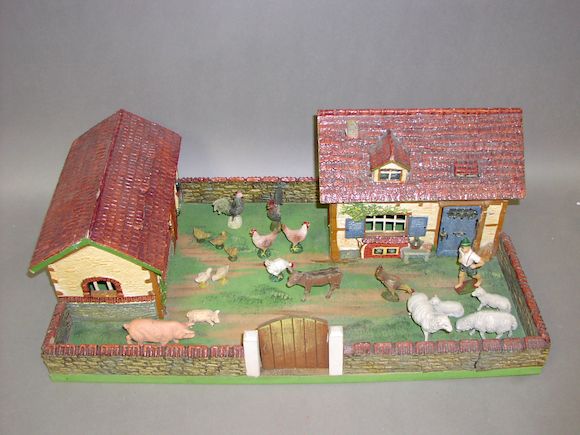 Bonhams : Elastolin set 15124/2 100mm scale Farm 20