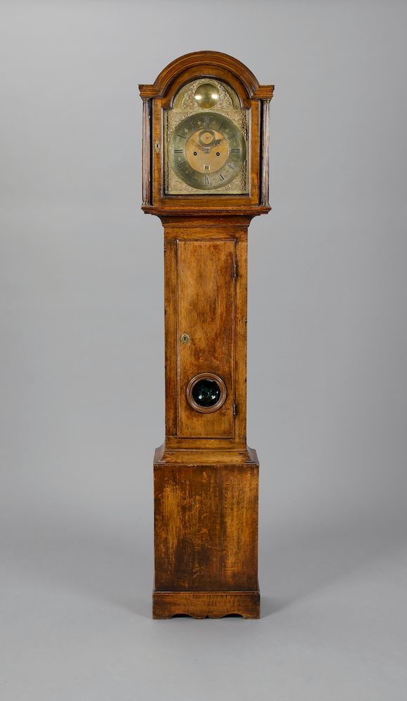 Bonhams : An 18th century oak longcase clock Thomas Shindler, Canterbury