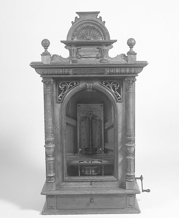 Bonhams : A Polyphon style 104P penny-in-the-slot upright disc musical box,