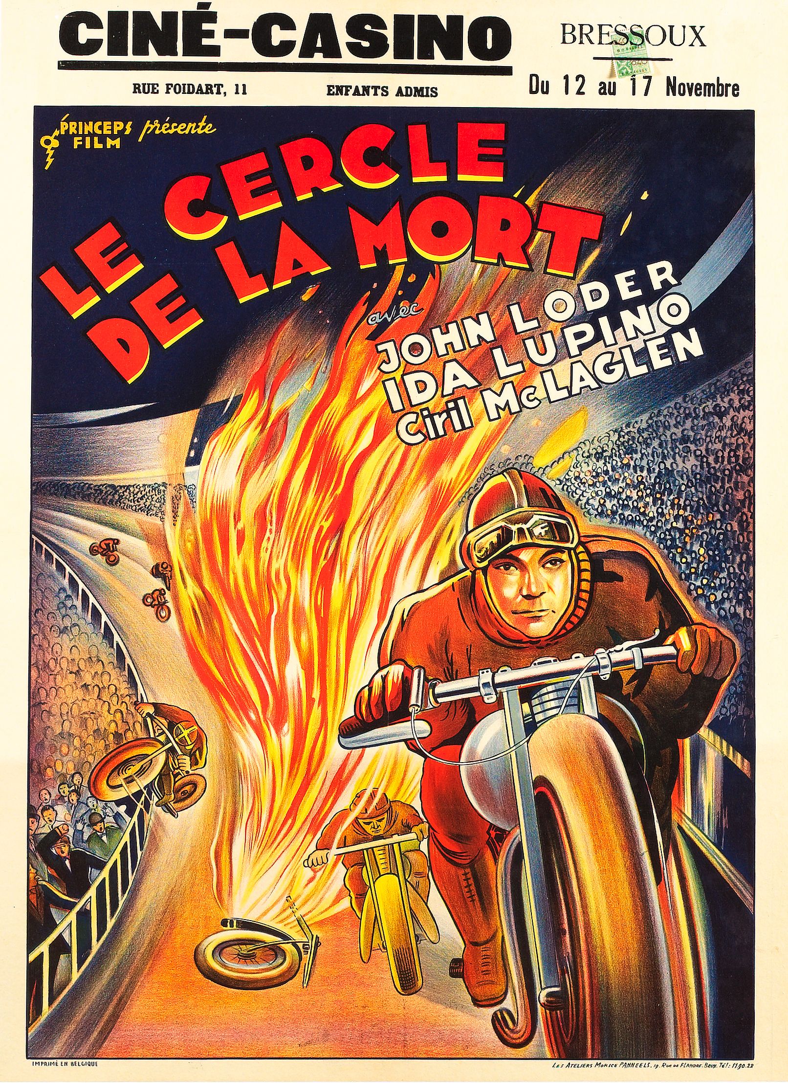 Bonhams Cars : 'La Cercle de la Mort' poster,