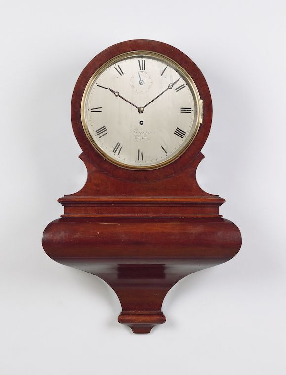 Bonhams : A first half of the 19th century mahogany wall timepiece ...