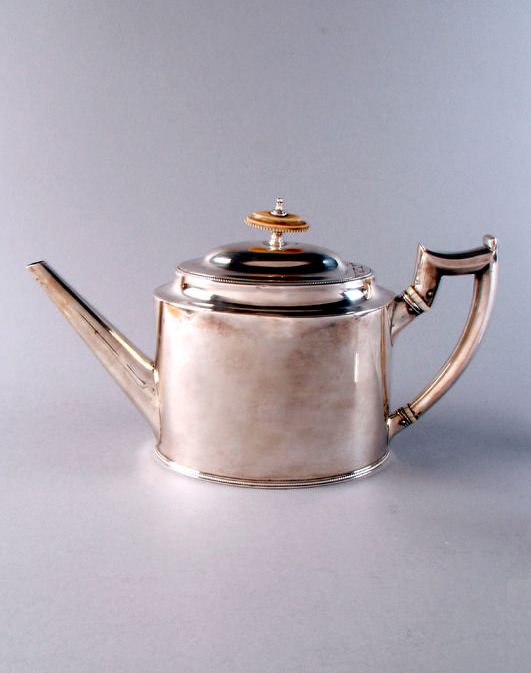 Bonhams : A silver teapot London 1789, maker Hester Bateman,