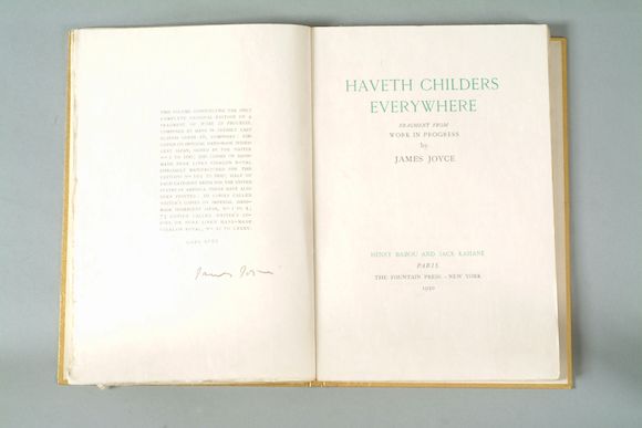 Bonhams : JOYCE (JAMES) Haveth Childers Everywhere