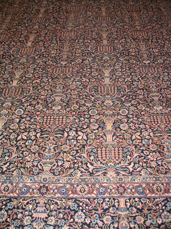 Bonhams : A Kirman carpet South East Persia, 505cm x 355cm