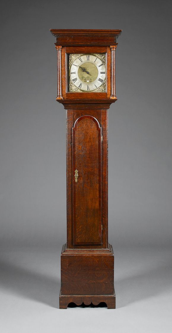 Bonhams : A mid 18th century mahogany crossbanded thirty hour longcase ...