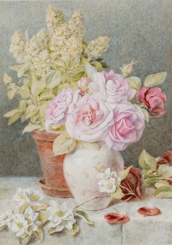 Bonhams : Mary Elizabeth Duffield (British, 1819-1914) Still life of ...