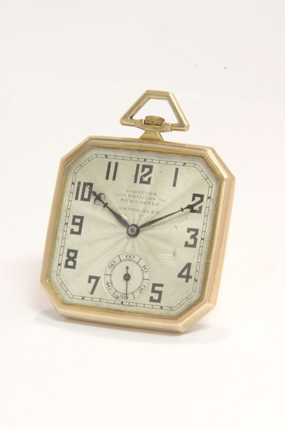 Bonhams : Rolex. A 9ct gold slim dress pocket watch signed for Northern ...