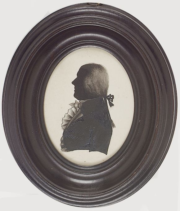 Bonhams : Mrs Isabella Beetham, A silhouette of a Gentleman, profile to ...