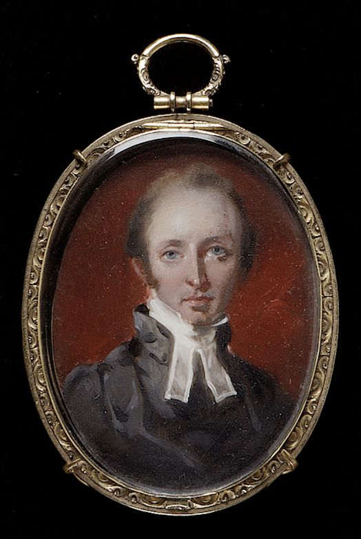 Bonhams : Scottish School, A vicar, wearing black robes and white bands