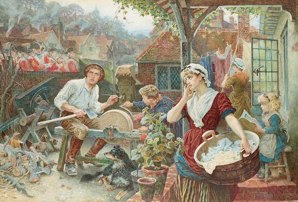 Bonhams : Charles Gregory R.W.S. (British, 1849-1920) The Deserter 71.1 ...