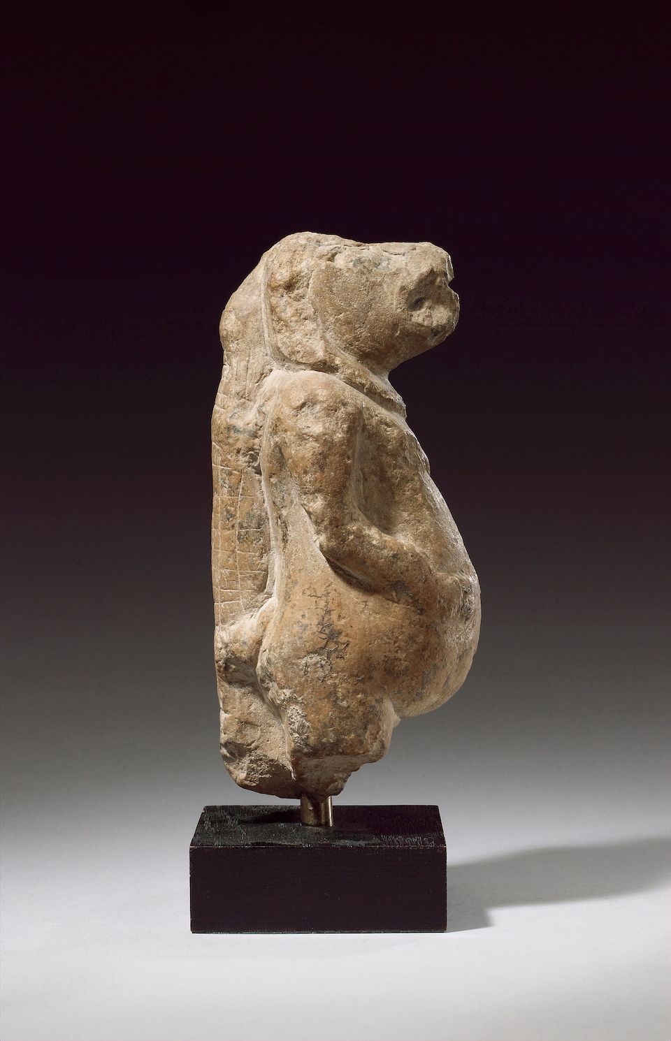 Bonhams : An Egyptian indurated limestone figure of Taueret