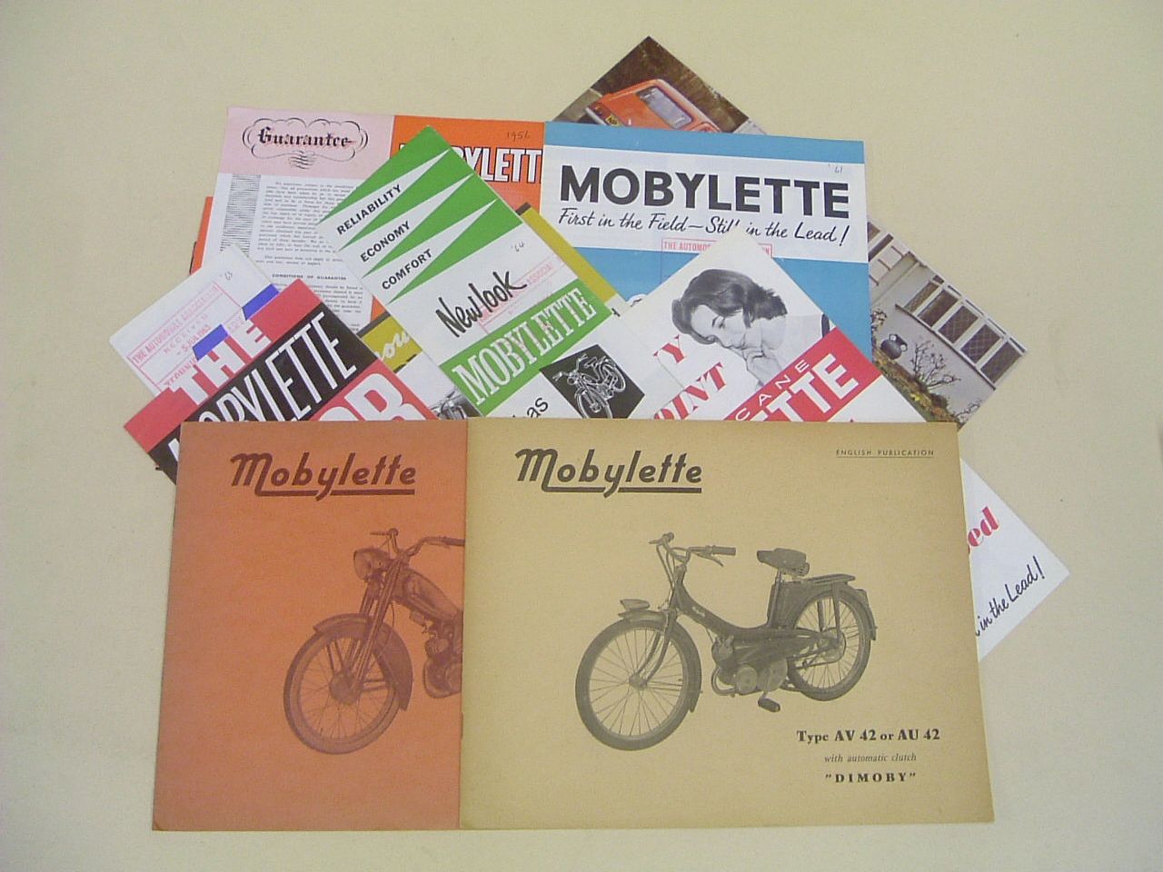 Bonhams Cars : Moblette brochures and spare parts and handbooks,