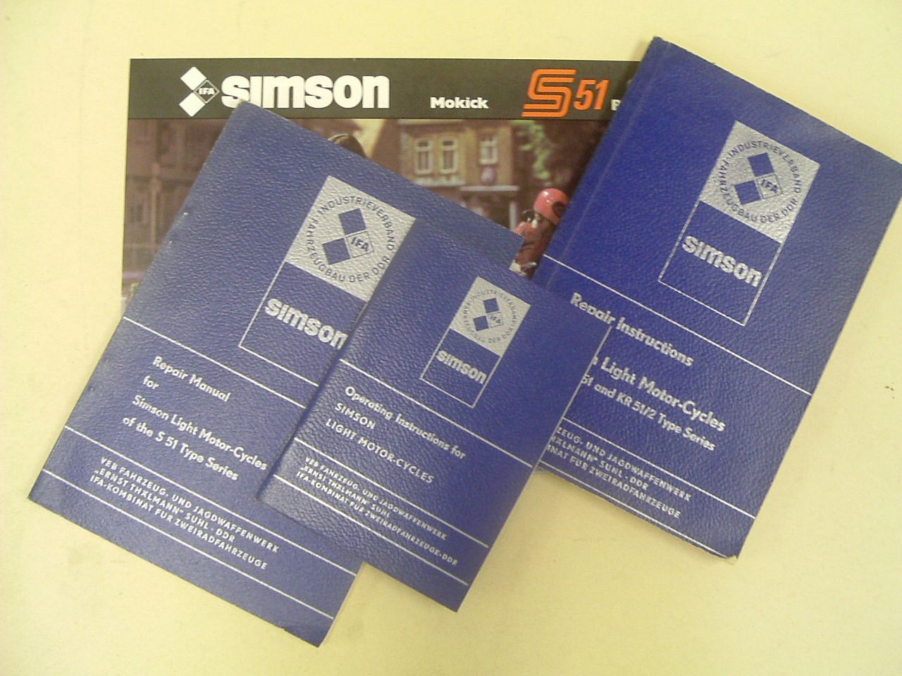 Bonhams Cars : Simson catalogues and repair manuals,