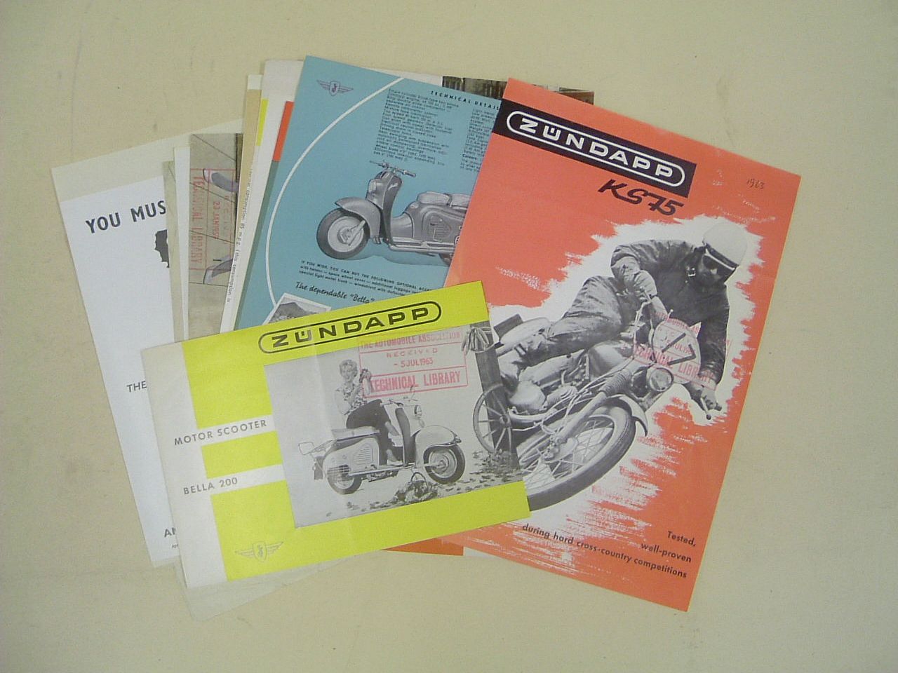 Bonhams Cars : Zundapp brochures, 1960s,