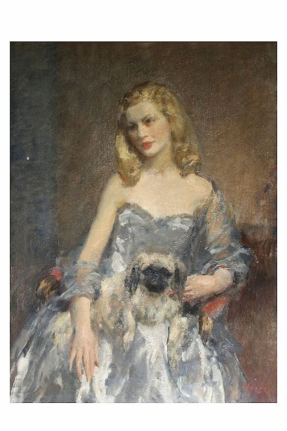 Bonhams : Walter Ernest Webster (1878 - 1959) Portrait of an elegant ...