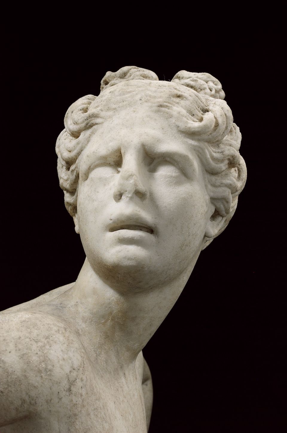 Bonhams : A ROMAN WHITE MARBLE GROUP OF A NYMPH RESTISTING THE EXCITED ...