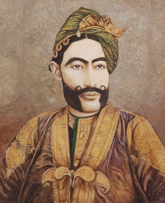 Bonhams : Portrait of a prince Delhi, mid-19th Century